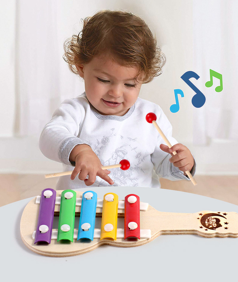 Jouet en bois Montessori xylophone • Essence du Bois